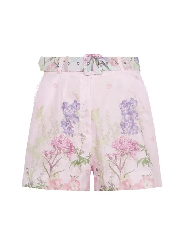 Charo Ruiz Ibiza Pansy Floral Print Shorts - Pink