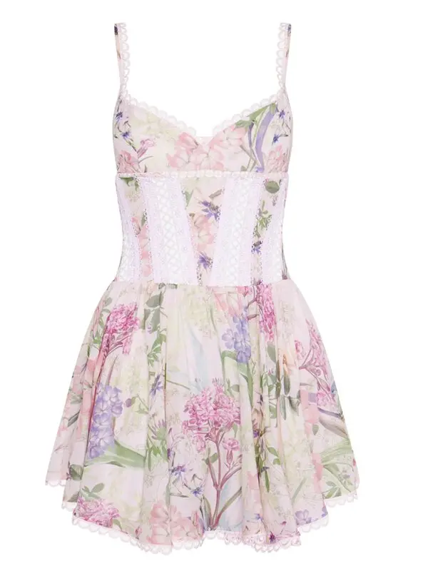 Charo Ruiz Ibiza Gardenia Floral Dress - Pink