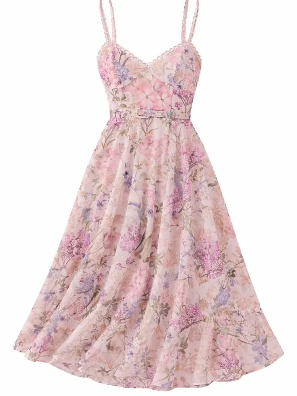 Charo Ruiz Ibiza Iraso Floral Dress - Pink