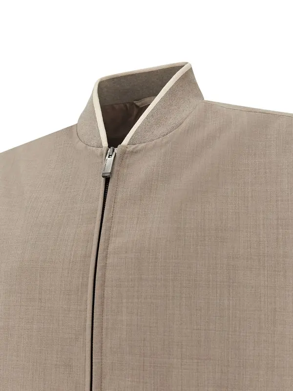 Paul & Shark Hybrid Bomber Jacket - Beige