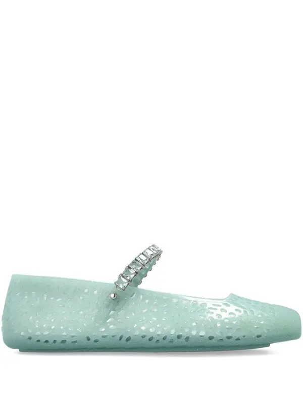 JIMMY CHOO Jelly Ballerinas - Green