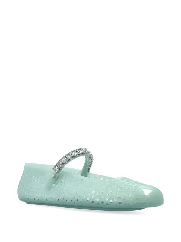JIMMY CHOO Jelly Ballerinas - Green