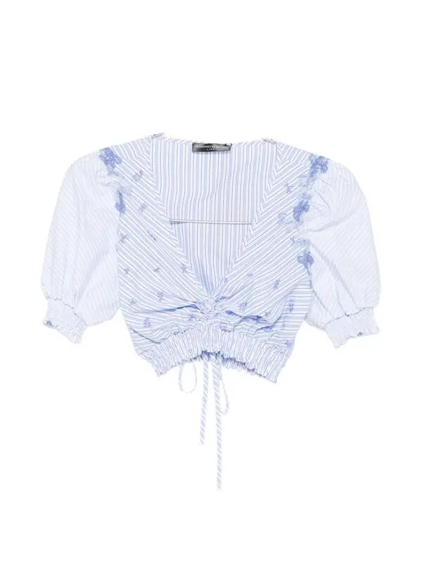 Ermanno Scervino Embroidered Cropped Top
