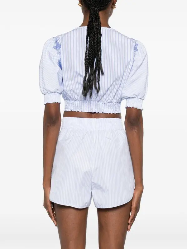 Ermanno Scervino Embroidered Cropped Top
