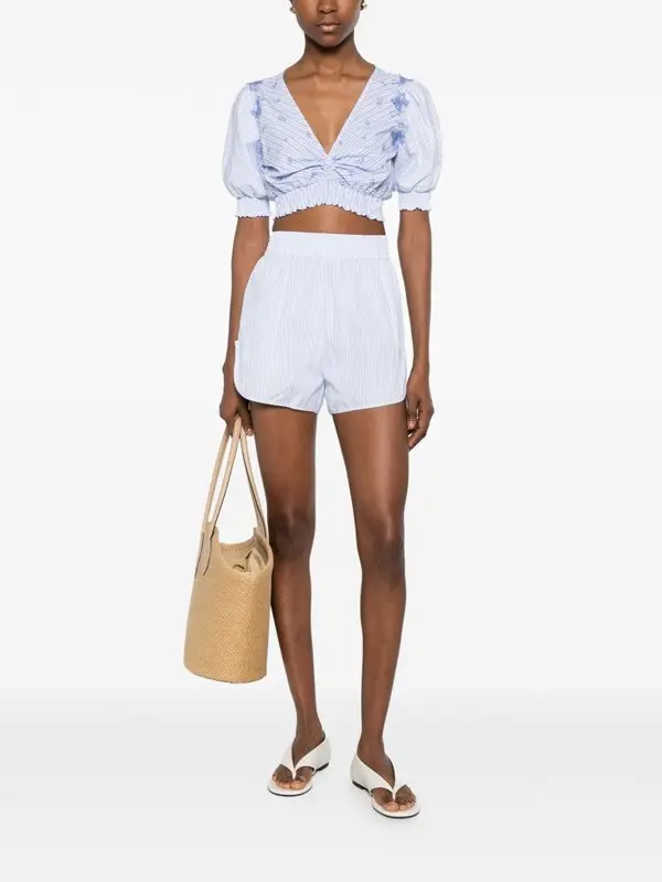 Ermanno Scervino Embroidered Cropped Top