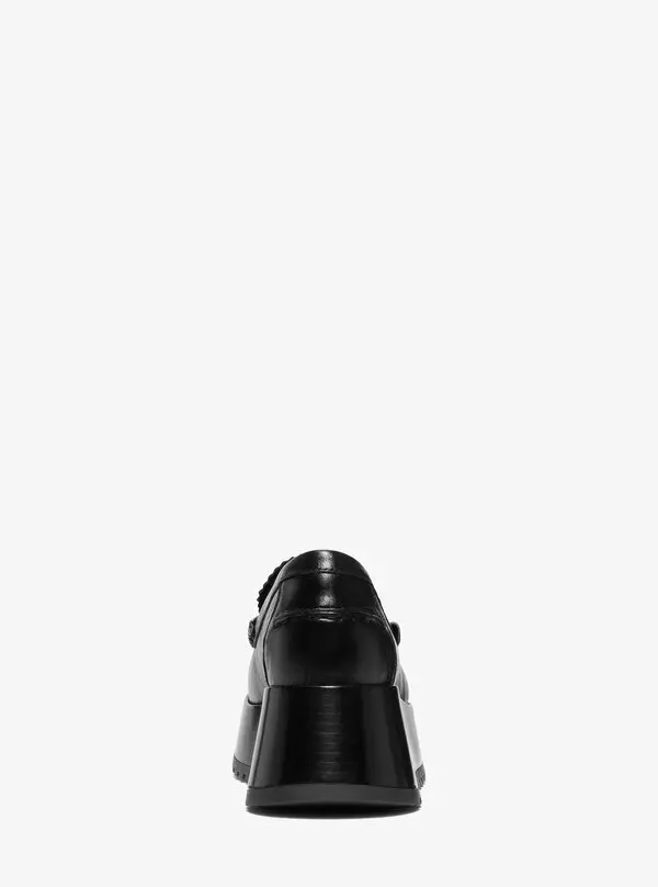 Michael Kors Leather Platform Loafer