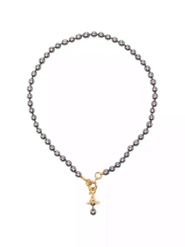 VIVIENNE WESTWOOD Aleksa Orb Faux-pearl Necklace - Gold