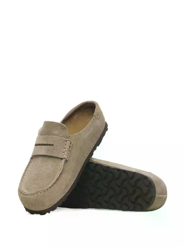 BIRKENSTOCK Naples Suede Loafers - Neutrals