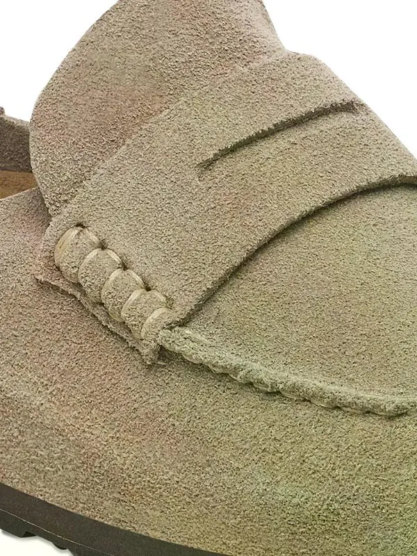 BIRKENSTOCK Naples Suede Loafers - Neutrals
