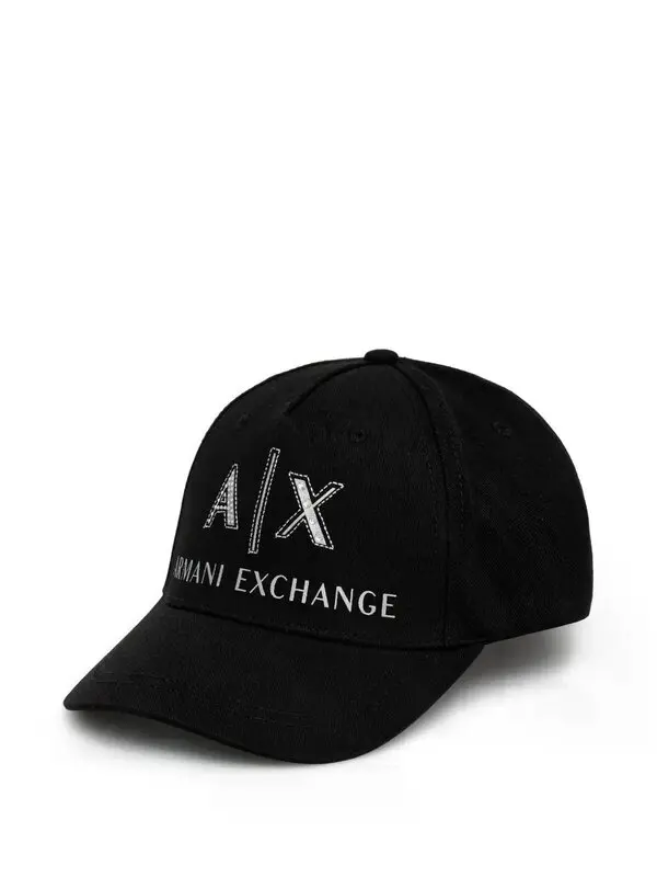 Armani Exchange Logo Baseball Cap - Black
