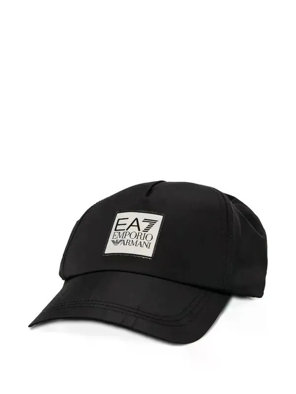 EA7 Logo Patch Baseball Cap - Black
