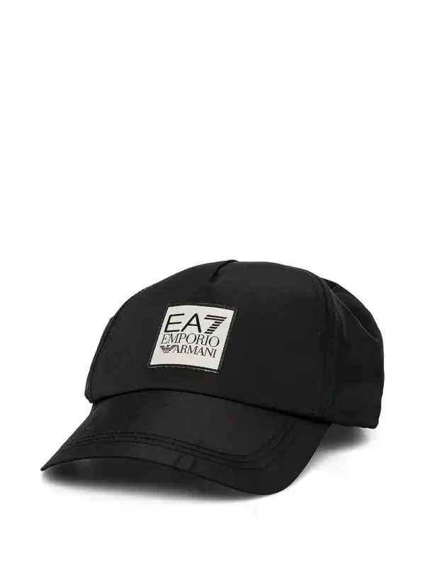 EA7 Logo Patch Baseball Cap - Black
