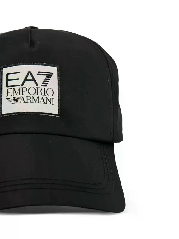 EA7 Logo Patch Baseball Cap - Black