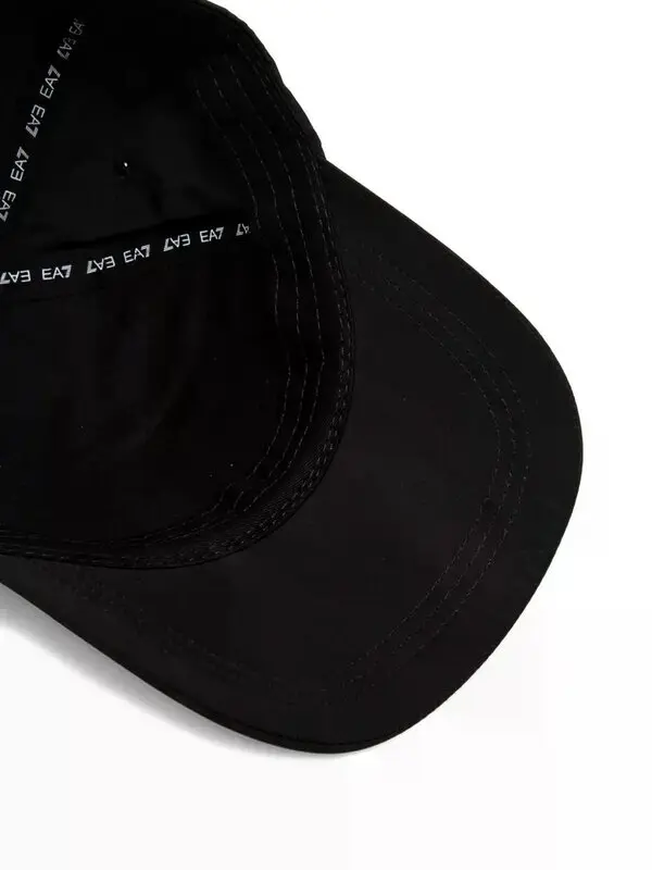 EA7 Logo Patch Baseball Cap - Black