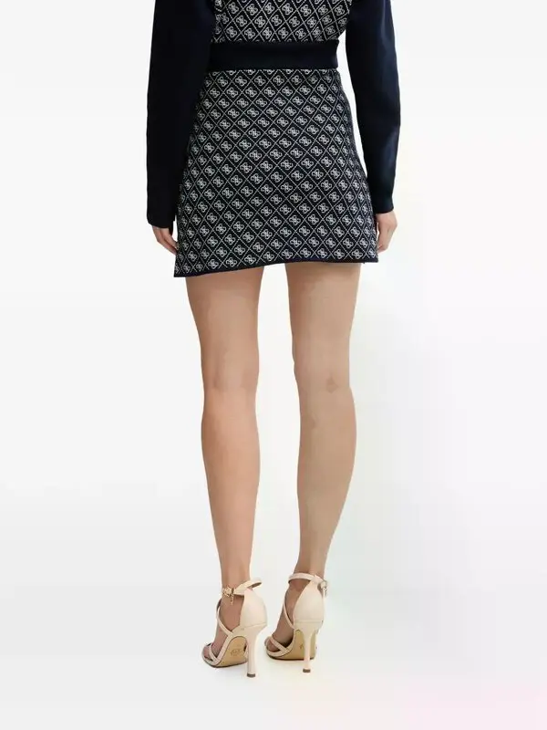 Guess Logo-jacquard Mini Skirt