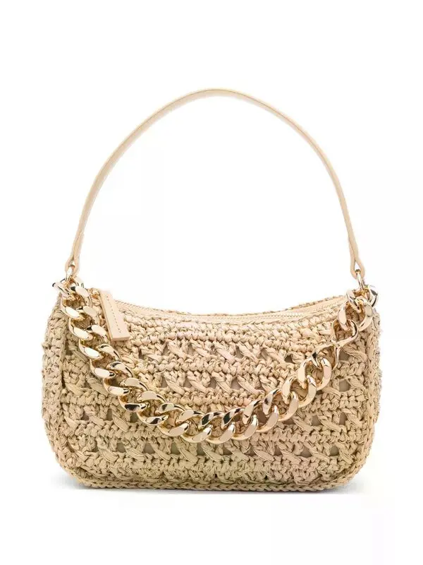 TWINSET Liliane Woven Chain-link Tote Bag - Neutrals