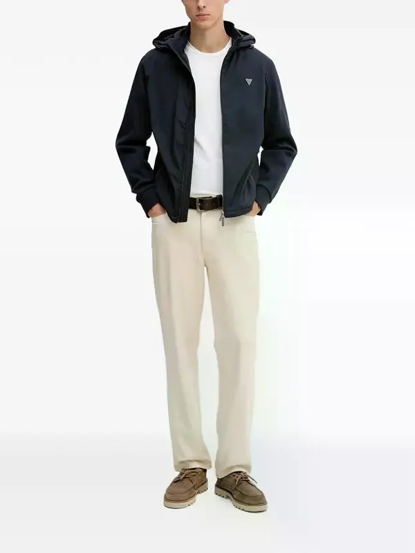 Guess Zip Hooded Jacket - Blue