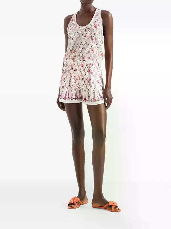 GENNY Floral Print Vest Top - Pink