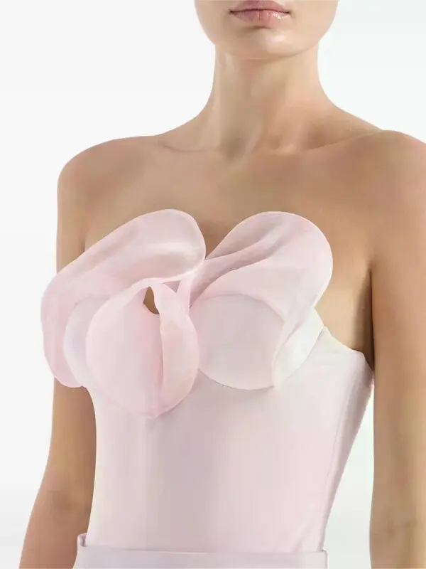 GENNY Strapless Ruffle Bodysuit