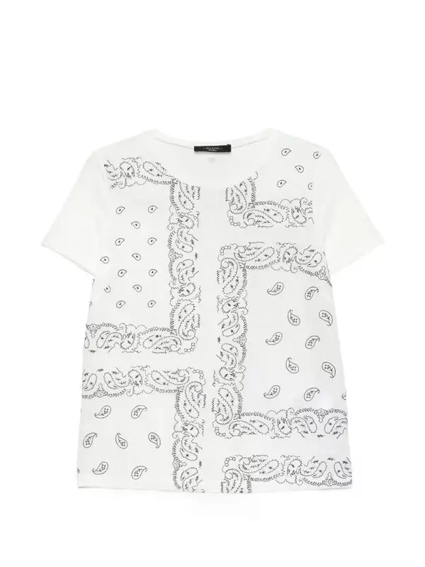 Max Mara Genio Patterned Top - White
