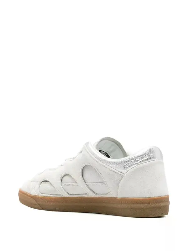 SANTHA Panelled Cut-out Sneakers - Grey