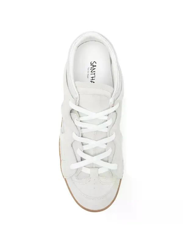 SANTHA Panelled Cut-out Sneakers - Grey