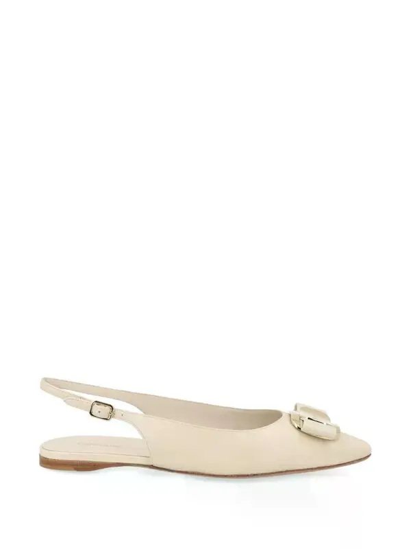FERRAGAMO Vara Bow Slingback Ballet Flats - Neutrals