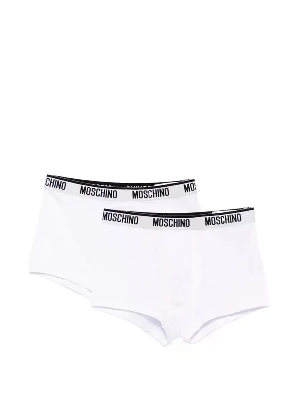 Moschino Logo-waistband Boxers - White