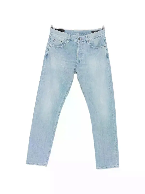 DONDUP Faded Wash Straight-leg Jeans - Blue