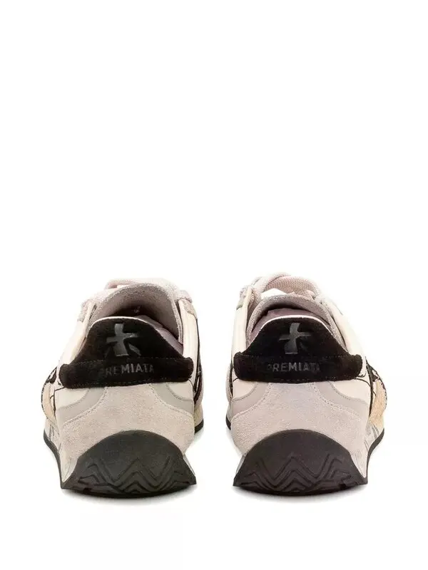 Premiata Jackyx Logo-patch Sneakers - Neutrals