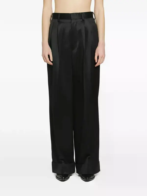 Junya Watanabe Pleated Trousers - Black
