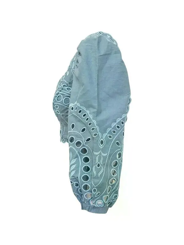 Charo Ruiz Ibiza Luna Broderie-anglaise Top - Blue