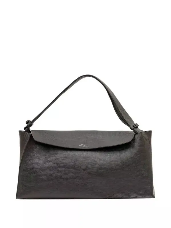 Studio Nicholson Shiboru Leather Shoulder Bag - Black