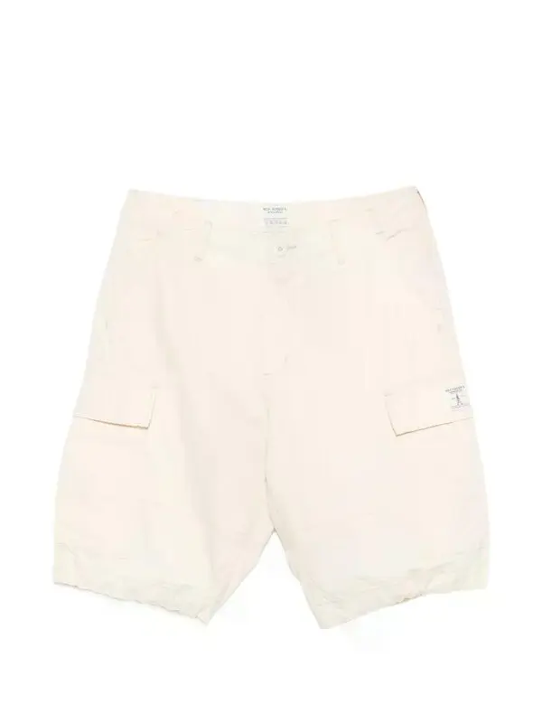 ROY ROGER'S Drawstring Cargo Shorts - Neutrals