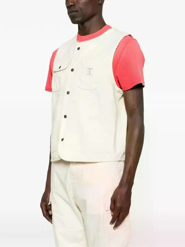 ROY ROGER'S Multi-pocket Sleeveless Gilet