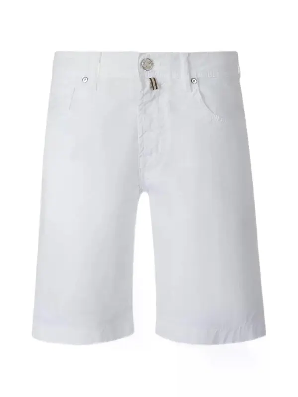 Jacob Cohen Logo-patch Denim Shorts - White