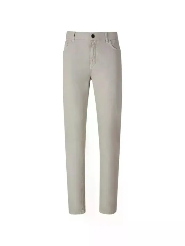 Zegna Slim-fit Five-pocket Jeans - Neutrals