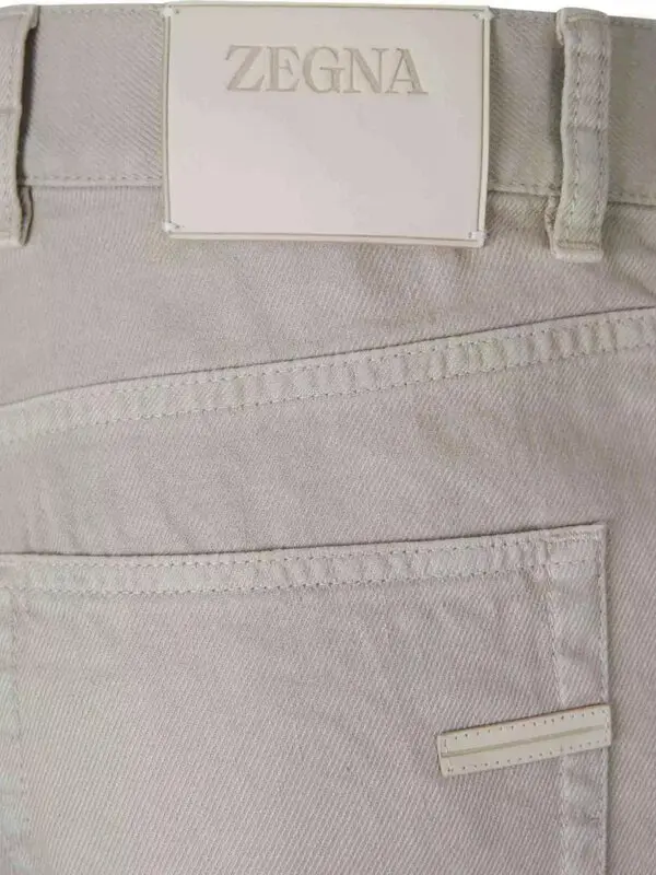 Zegna Slim-fit Five-pocket Jeans - Neutrals