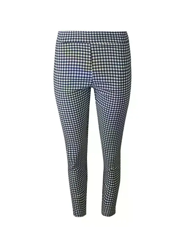 Avenue Montaigne Checked Trousers - Blue
