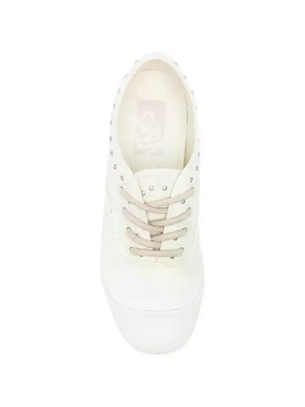 VANS Stud-embellished Lace-up Sneakers - Neutrals