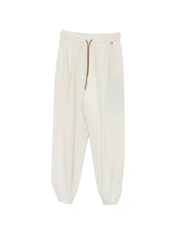 Herno Drawstring Waist Tapered Trousers - Neutrals
