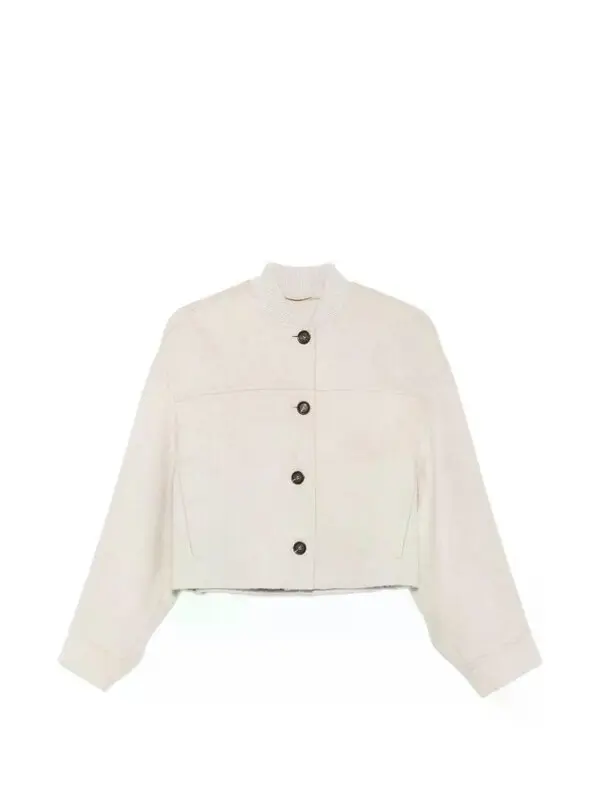 Brunello Cucinelli Button-fastening Jacket - Neutrals