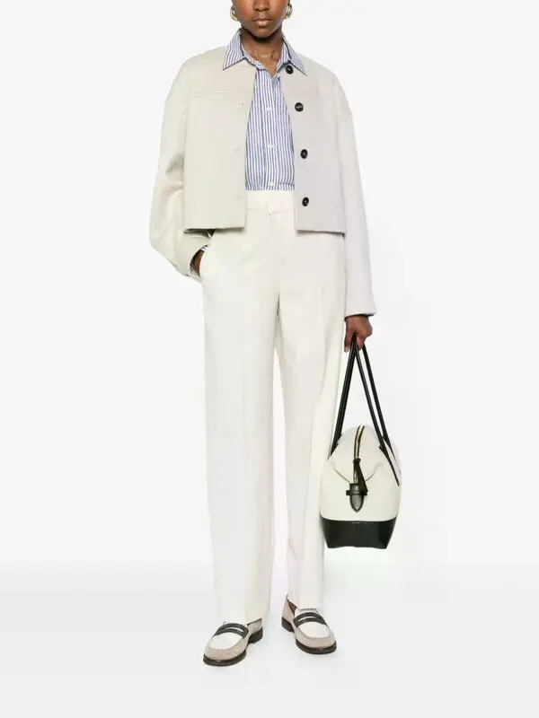 Brunello Cucinelli Button-fastening Jacket - Neutrals
