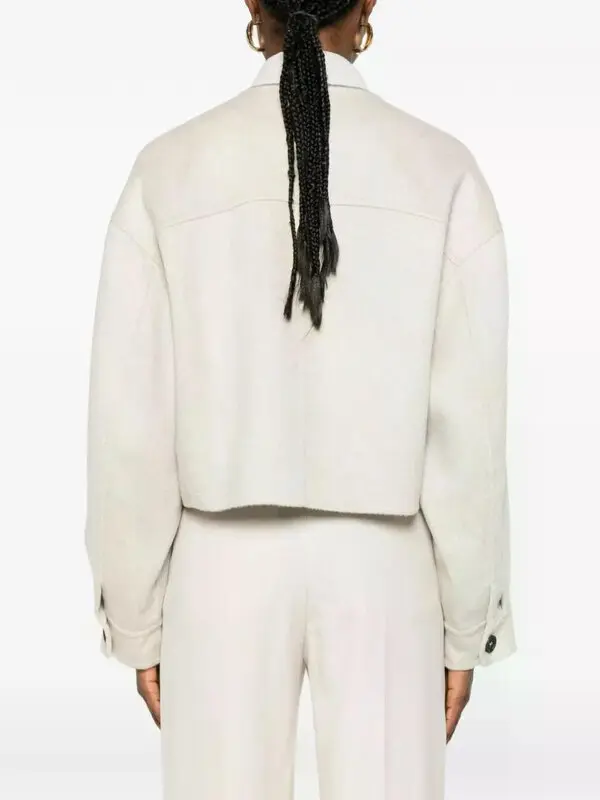 Brunello Cucinelli Button-fastening Jacket - Neutrals