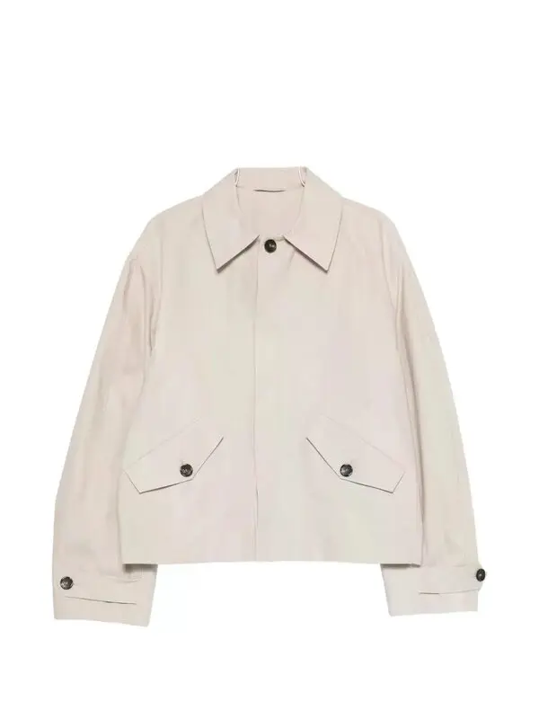 Séfr Cosme Button-up Flap-pocket Jacket - Neutrals