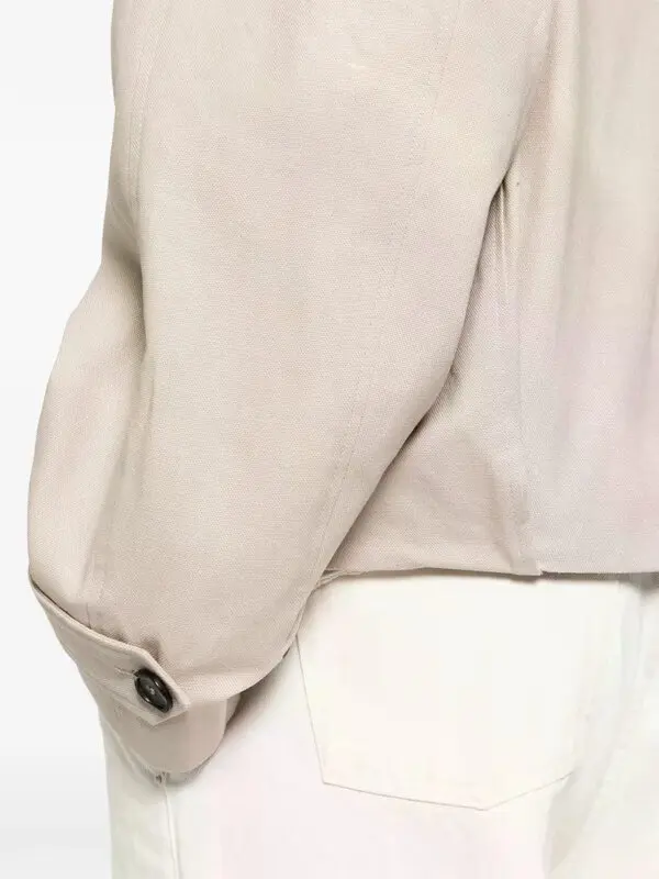 Séfr Cosme Button-up Flap-pocket Jacket - Neutrals