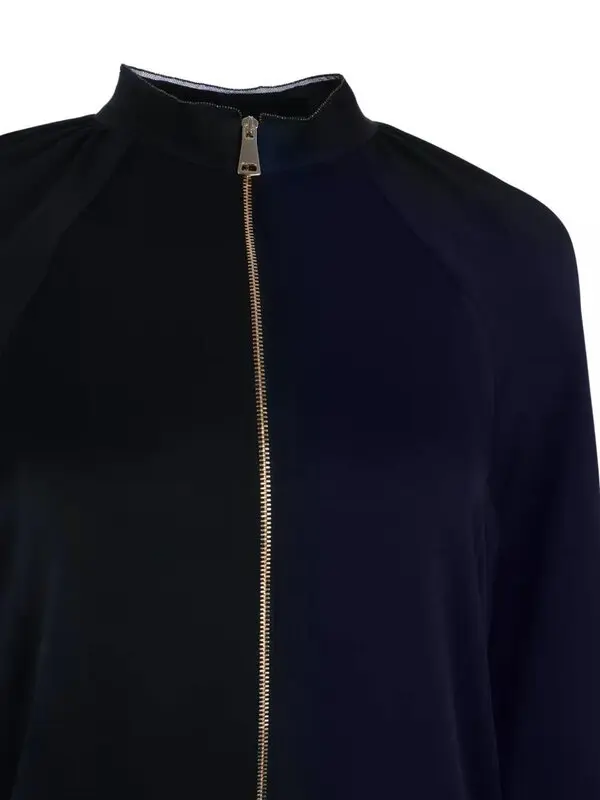 Fabiana Filippi Balloon-sleeve Satin Bomber Jacket - Blue