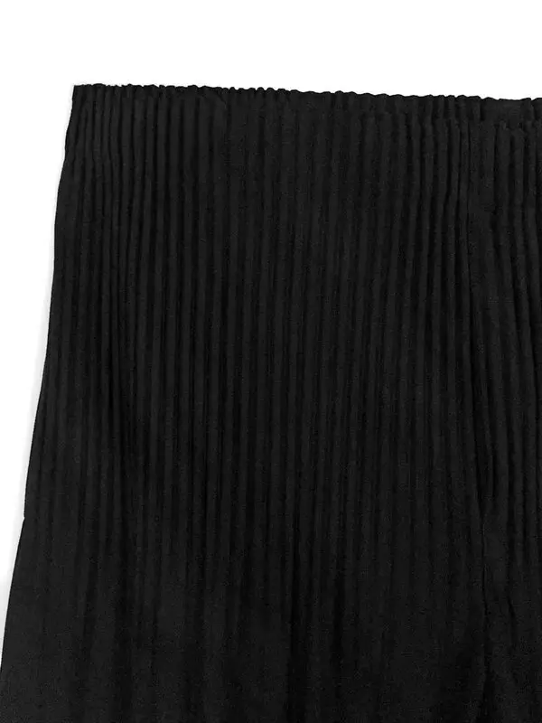 Issey Miyake Plissé-effect Trousers - Black