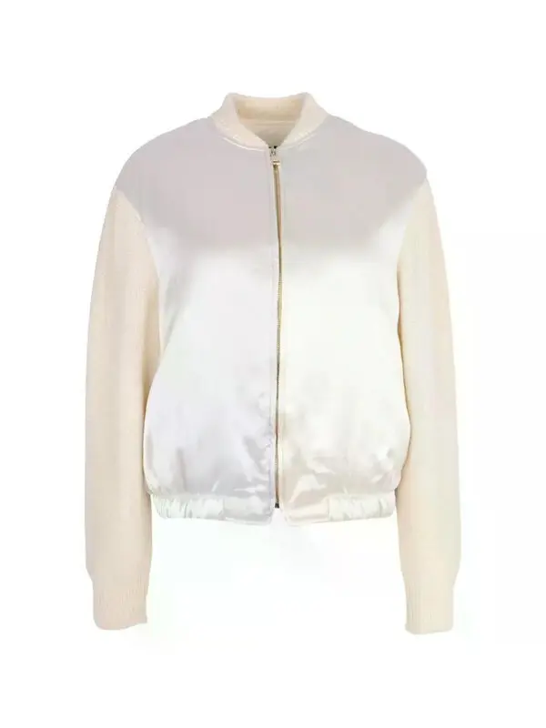 Fabiana Filippi Long-sleeved Bomber Jacket - White