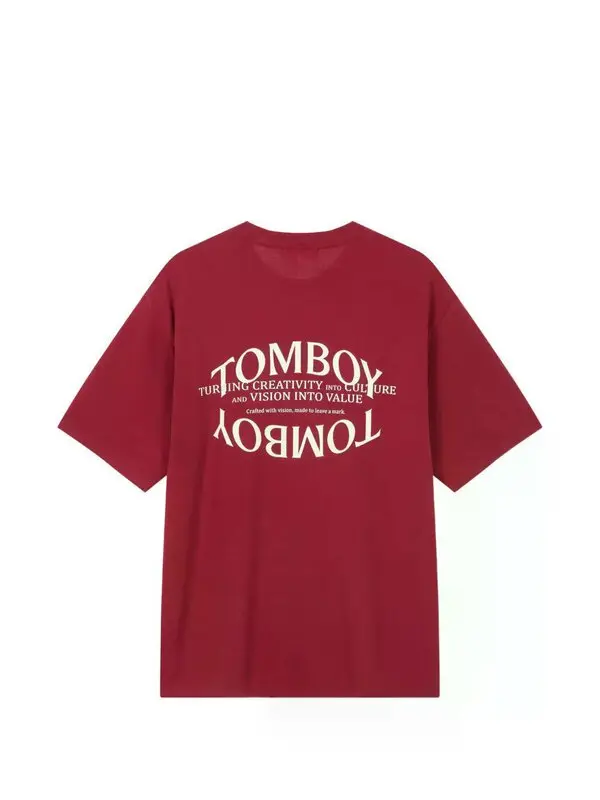 STUDIO TOMBOY Logo-print Short-sleeve T-shirt - Red